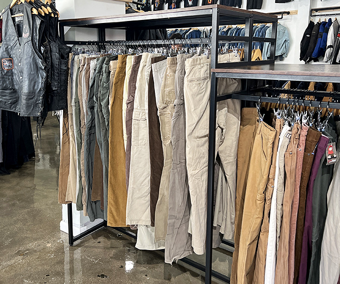 The khaki rainbow&mdash;from sand to caramel to olive&mdash;offers every shade of practical pants a Floridian might need for those three days of "winter."