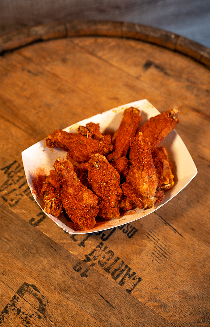 Wings that make you question your loyalty to all other wings. These crispy, spice-dusted beauties demand respect&mdash;and plenty of napkins.