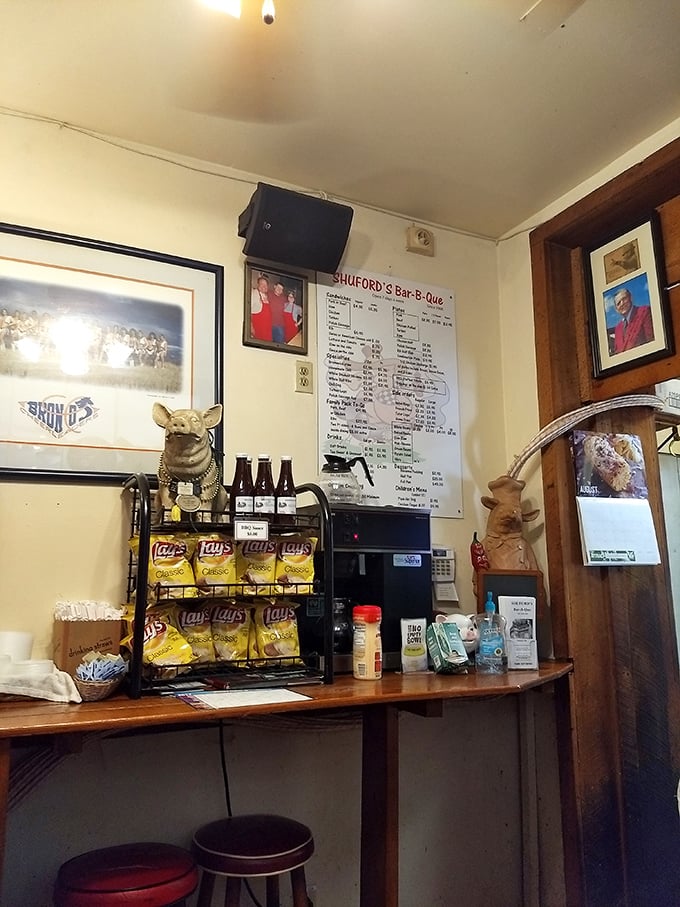 Chips and sauce for the road&mdash;because the hardest part of leaving Shuford's is knowing your next meal won't taste this good.