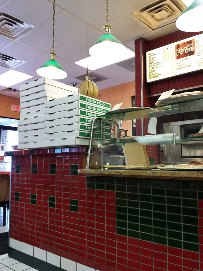 The heart of operations—where pizza dreams come true and the phrase "fresh pizza" isn't just a slogan, it's a sacred oath.