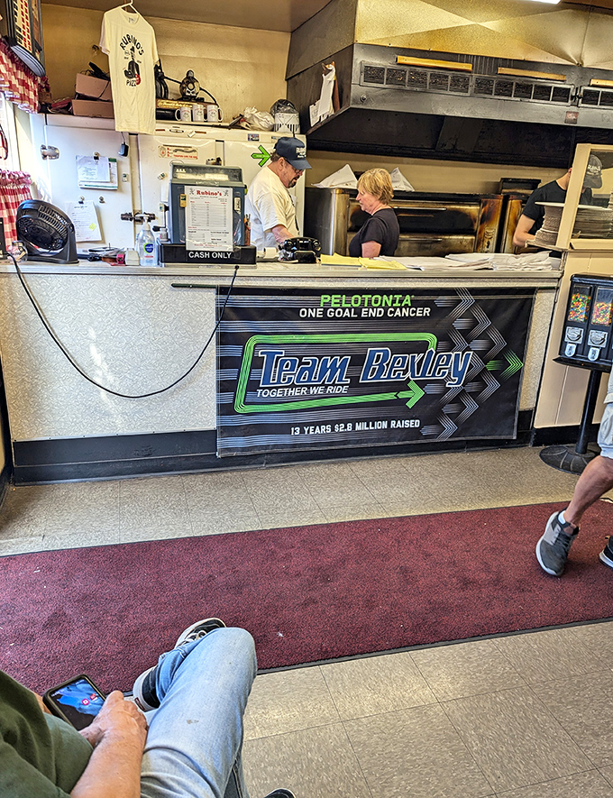 Behind this counter, pizza magic has happened the same way since Eisenhower was in office. Some traditions are worth preserving.