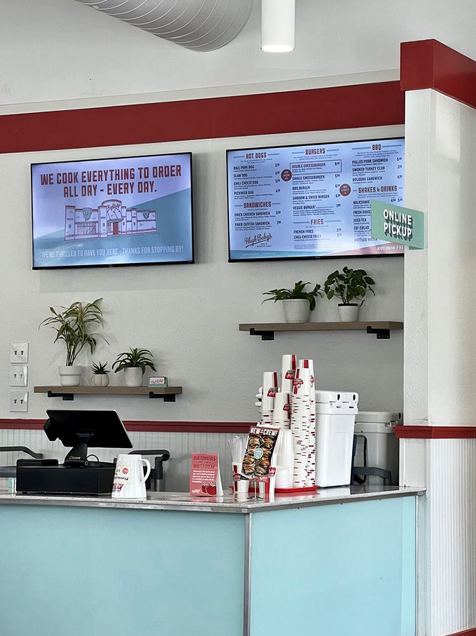 Command central for culinary happiness. The clean, bright counter area promises efficient delivery of the deliciousness to come.