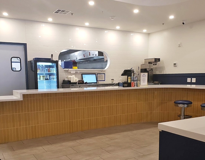 Where the magic happens. Drake's counter area combines efficiency with Southern hospitality &ndash; the perfect staging ground for comfort food classics.