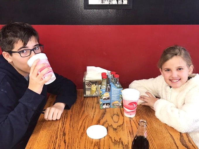 Milkshakes bringing smiles to faces young and old&mdash;proof that some pleasures truly are timeless.