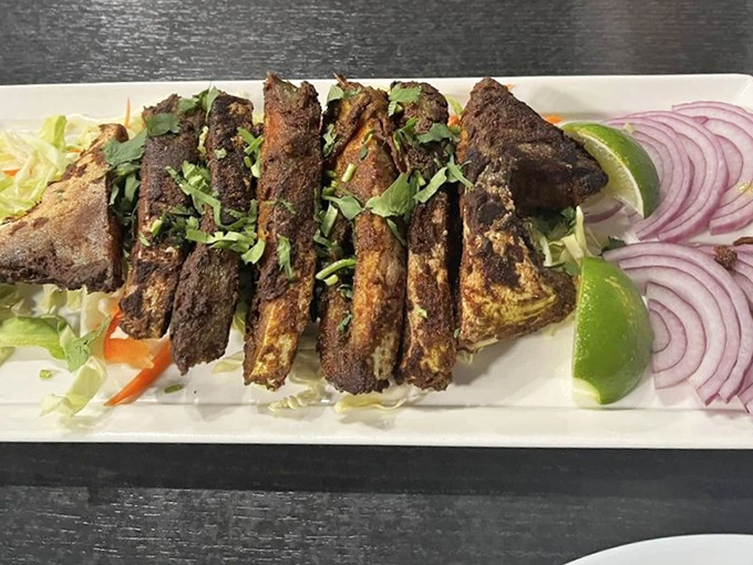 This isn't just fried fish &ndash; it's fish that's been given a spa treatment in spices before donning a crispy, golden evening gown.