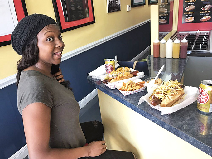 The counter experience at Sweet Dogs turns ordering into a spectator sport. Those trays of deliciousness are about to win gold medals.