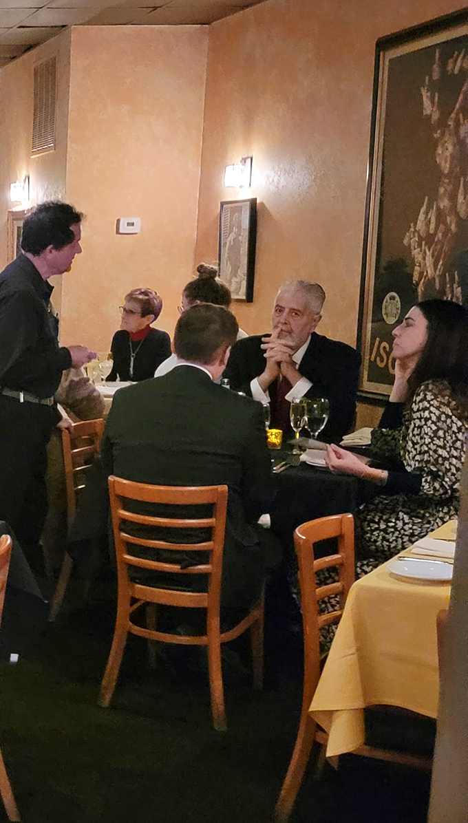 The universal language of Italian dining: animated conversations, attentive service, and the anticipation of what's coming next.