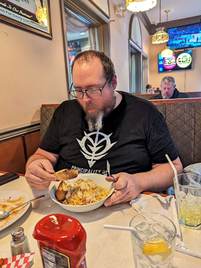 The true measure of a great restaurant: people too busy enjoying their food to notice they're being photographed.