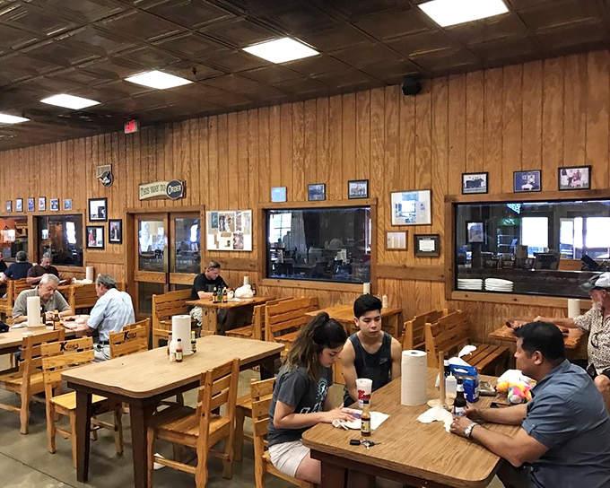 Families bonding over brisket&mdash;proof that the best conversations happen when everyone has something delicious in front of them and sauce on their fingers.