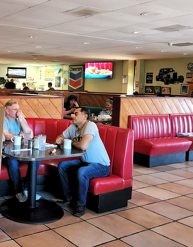 Where strangers become temporary tablemates in the shared religion of good food and strong coffee.