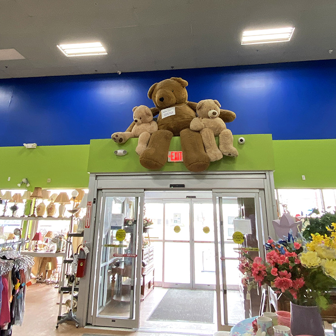 The exit guarded by teddy bear sentinels who've seen it all&mdash;the thrill of the find, the agony of leaving treasures behind.