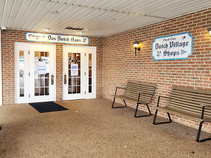 The entrance to Das Dutch Haus promises more than just a meal&mdash;it's a portal to a place where calories don't count and hospitality reigns supreme.