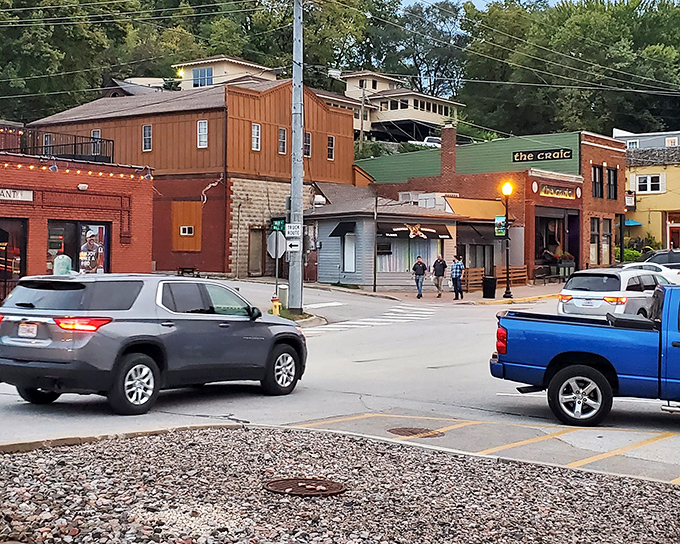 Downtown's intersection buzzes with everyday life &ndash; where running errands means running into neighbors and five-minute chats that stretch to twenty.