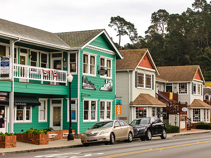Downtown Cambria wears its colors proudly, like that one friend who refuses to dress in boring neutrals and looks fabulous for it.