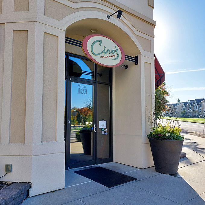 An entrance that promises culinary adventure without pretension&mdash;Suite 103 might as well read "Deliciousness Lives Here."