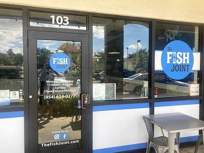 An entrance that promises nothing fancy but delivers everything your seafood-loving soul could possibly desire.