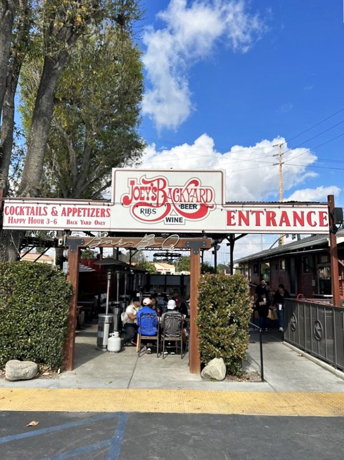 Joey's Backyard&mdash;where happy hour happens and strangers become friends over shared plates of ribs and cold beverages under California skies.