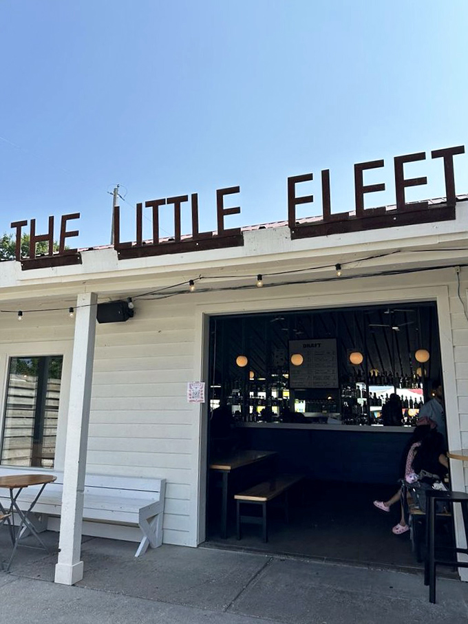 Simple wooden tables and chairs create an unpretentious backdrop for extraordinary food. Sometimes the best dining rooms have concrete floors and honest intentions.