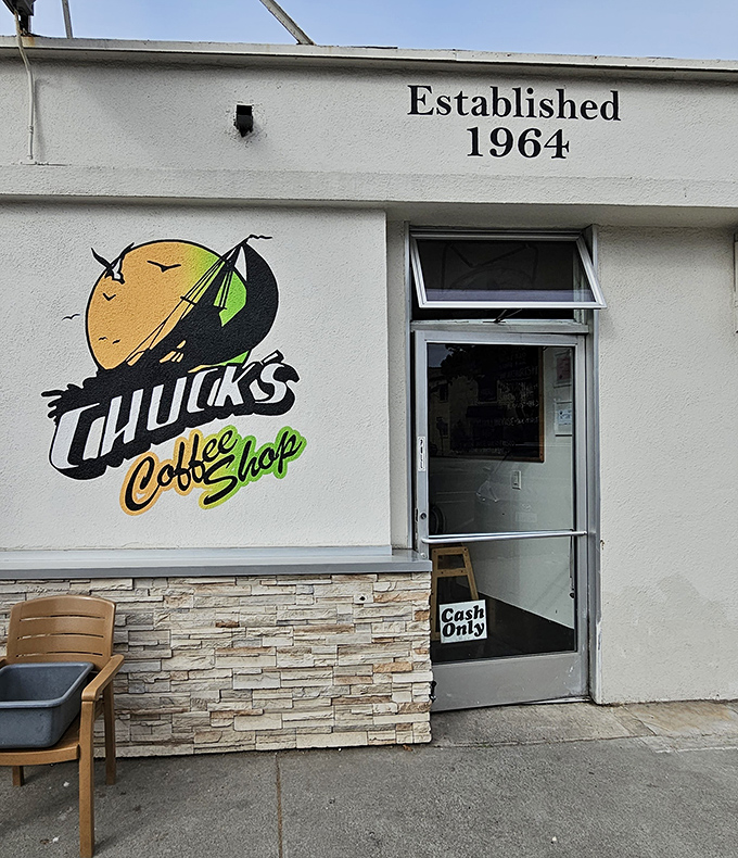 Established 1964 &ndash; the entrance to Chuck's Coffee Shop promises a time-traveling culinary experience without the jetlag.