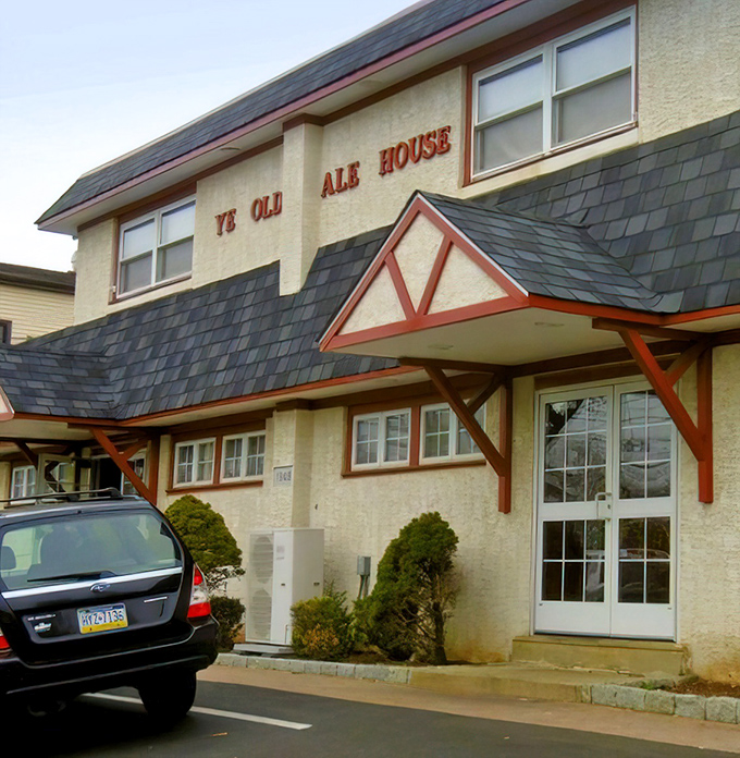 The entrance beckons like an old friend, promising that whatever day you've had outside, something better awaits within these walls.