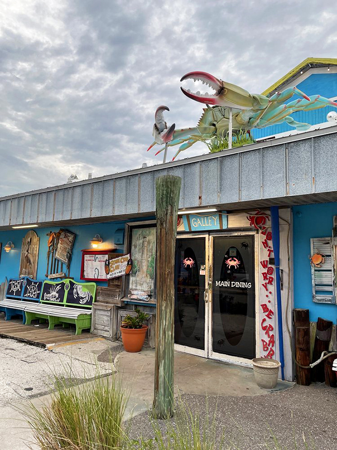 That giant crab on the roof isn't just decoration&mdash;it's your official greeter to a world where seafood is taken seriously but everything else is delightfully casual.
