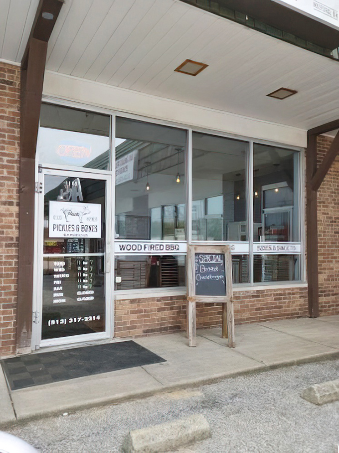 The unassuming entrance that separates the barbecue curious from the barbecue serious. Step through these doors and emerge a changed person.