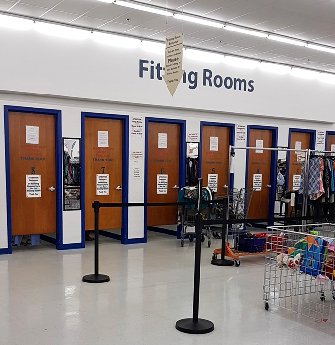 Fitting rooms that don't require contortionist skills or special lighting designed to make you question your life choices.