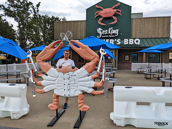 Not just a giant crab statue&mdash;it's Maryland's version of the Hollywood sign, complete with mallets for hands.