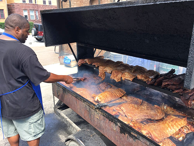 Barbecue alchemy in action &ndash; where smoke, time, and expertise transform ordinary cuts into extraordinary eating experiences.