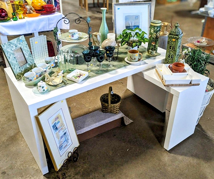 A carefully curated collection of home accents that proves one person's "no longer sparks joy" becomes another's perfect finishing touch.