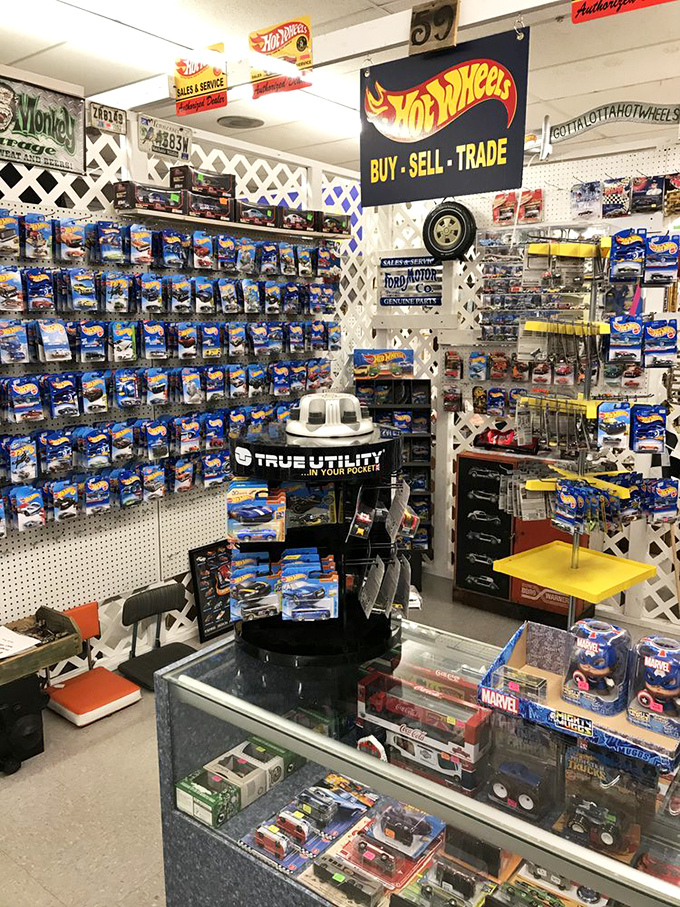 Hot Wheels heaven where your inner child can finally complete that dream collection.