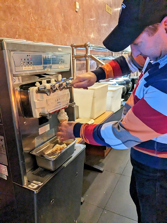 The ice cream machine &ndash; that magical device turning ordinary days into celebrations since childhood, now with grown-up flavor combinations.