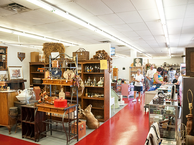 Every aisle offers a new genre of discovery. It's like channel-surfing through decades of American material culture, but you can take home what catches your eye.