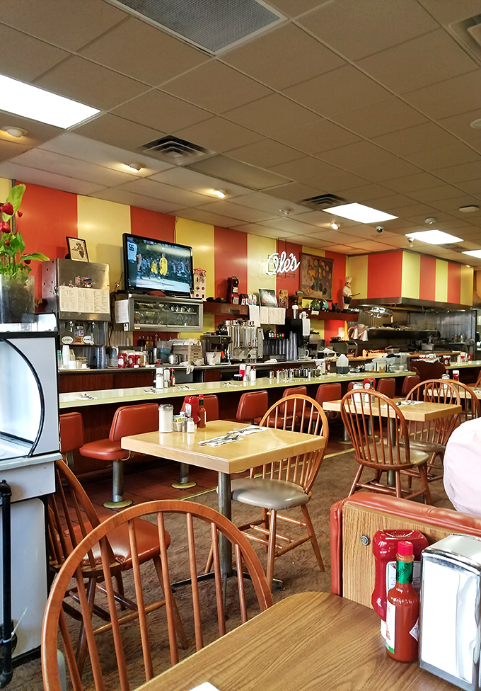 The interior color scheme didn't come from a designer's palette&mdash;it came from decades of knowing exactly what makes a diner feel like home.