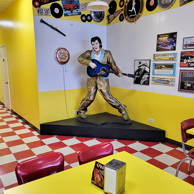Is that Elvis in the corner? This place has more personality per square foot than Vegas.