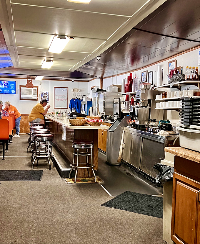 Another angle of this cozy interior where strangers become friends over shared appreciation for exceptional breakfast fare.