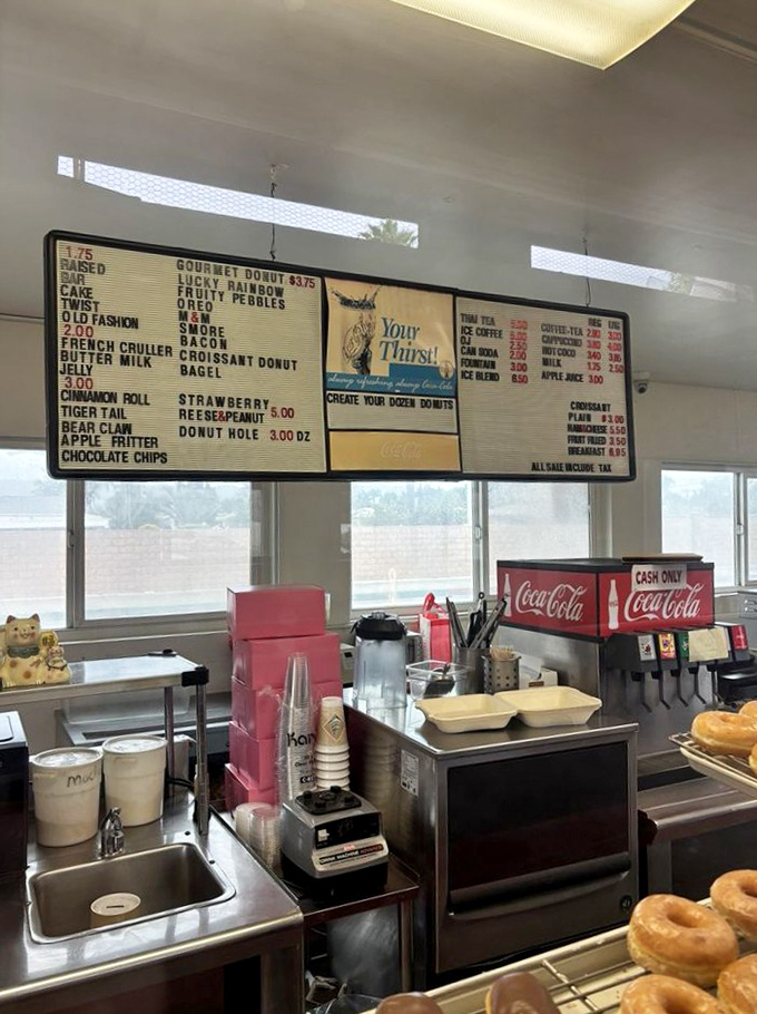 Behind the scenes where the magic happens&mdash;simple equipment producing extraordinary results, like a donut laboratory.