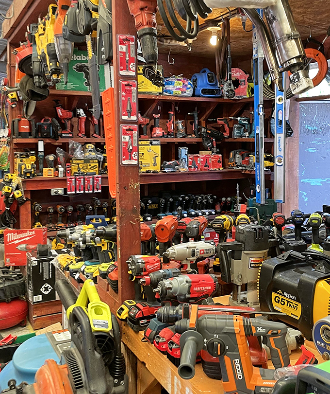 Tool time extravaganza! This hardware heaven offers everything from drills to gadgets you didn't know existed but suddenly can't live without.