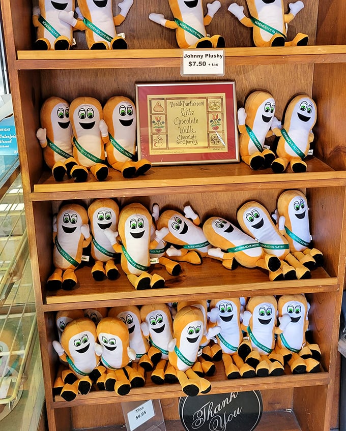 Meet Johnny Plushy, the Long John mascot who's both adorable and slightly unsettling&mdash;like most good mascots should be.