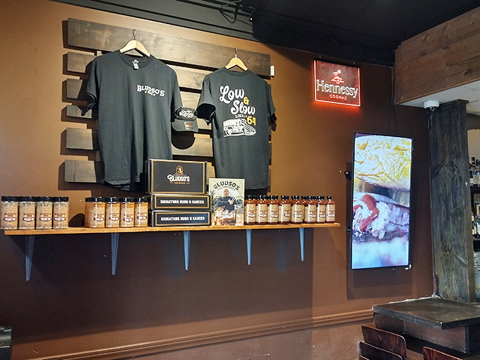 Merchandise for the true believers – because sometimes wearing the t-shirt is the only way to prove your barbecue allegiance.