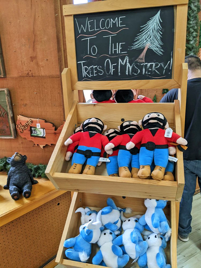 The gift shop's Paul Bunyan dolls and Blue Ox plushies ensure your memories come home with you&mdash;minus the 300-foot height and thousand-year lifespan.