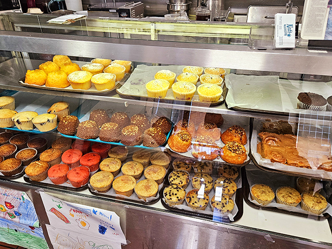 The pastry case that whispers "take one for later" even when you're already completely full &ndash; resistance is futile.