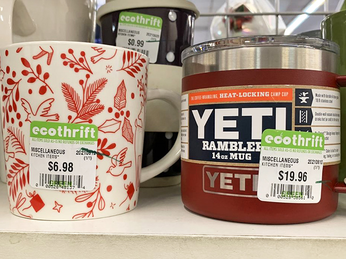 
Tale of two mugs: Artisanal charm meets high-end durability. One says "cozy morning," the other "adventure awaits"&mdash;both say "incredible deal." 