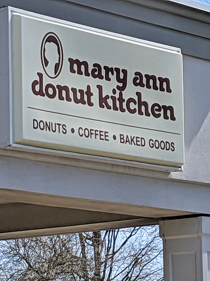 The iconic Mary Ann Donut Kitchen sign&mdash;a beacon of hope in a world of mass-produced pastries and sad, refrigerated bagels.