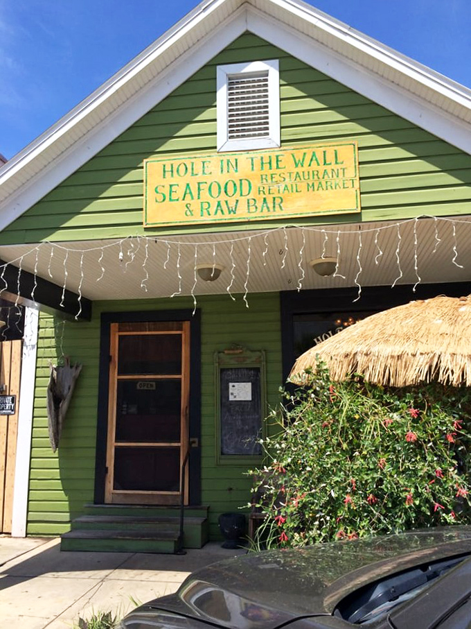 The sign promises seafood, a raw bar, and retail market&mdash;a triple threat of Gulf treasures that delivers more satisfaction than any five-star establishment with unpronounceable menu items.