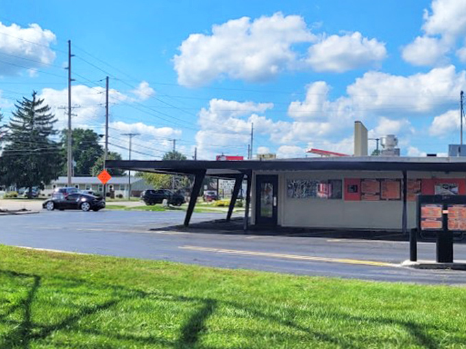 From this angle, the drive-in looks like it could be from any decade since the 1950s&mdash;a reassuring constant in our ever-changing world. 