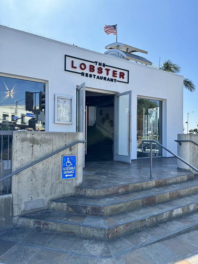 The entrance that's launched a thousand memorable meals, where that iconic sign promises exactly what awaits inside – no false advertising here.