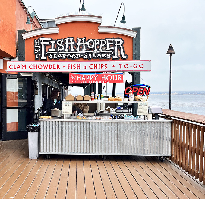 The outdoor bar where "happy hour" and "sunset" become synonymous. Order the clam chowder to-go and make the seagulls jealous.