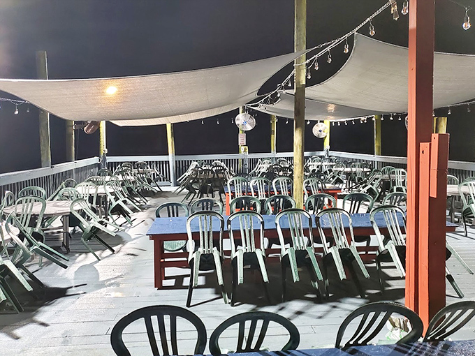 Outdoor dining where fresh sea breezes complement every bite, creating the perfect waterfront dining symphony.