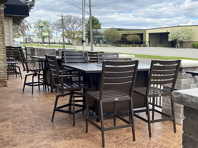 Outdoor seating that invites you to enjoy your meal al fresco, because sometimes steak just tastes better under open sky.